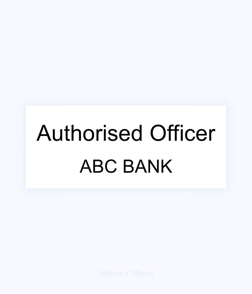 Bank Stamp Official Seal Makers India | Pre Inked Rubber Stamp