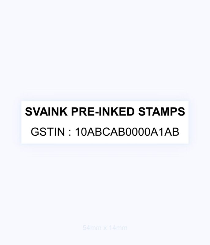 GST Stamps For Company stamp maker online| Pre Inked Seal