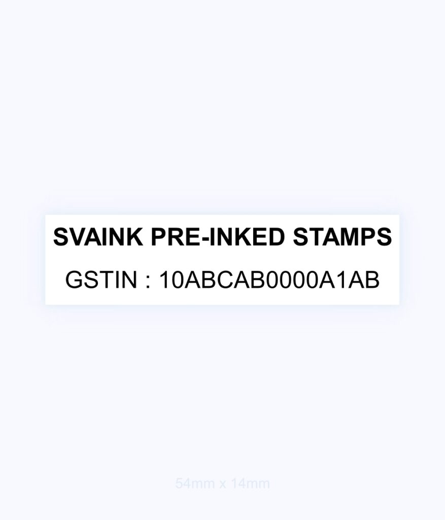 GST Stamps For Company stamp maker online| Pre Inked Seal